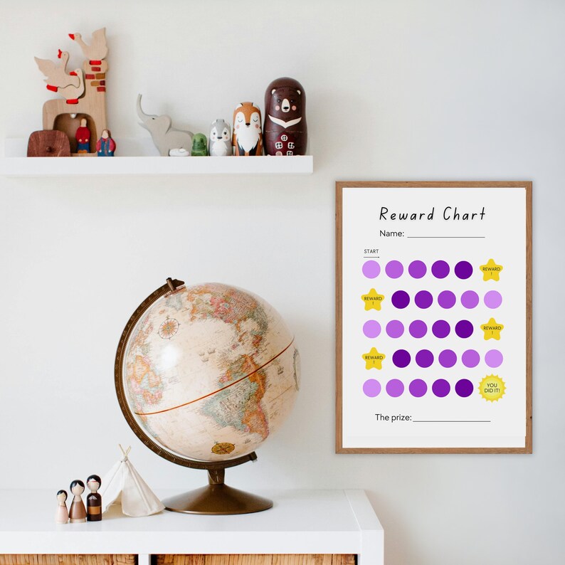 Printable Reward Chart for Children, Positive Discipline Poster in ...