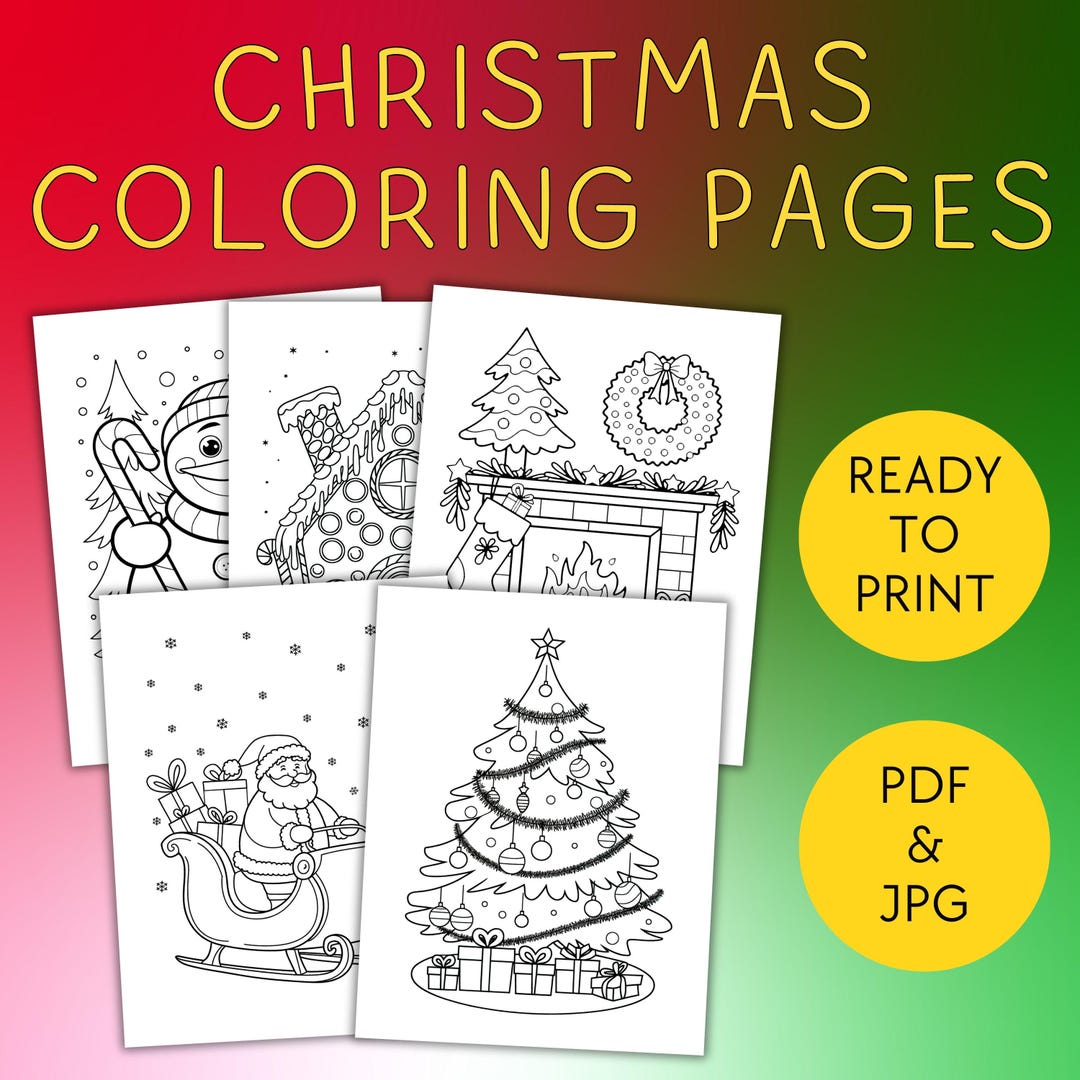 Christmas Coloring Pages for Kids, Printable Christmas Activity ...