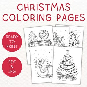 Christmas Coloring Pages for Kids, Printable Christmas Activity ...