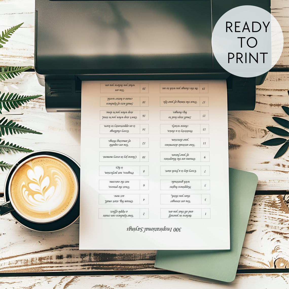 300 Printable Inspirational Sayings for Multiple Uses, Phrases for ...