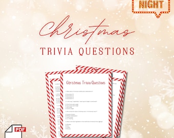 Printable Christmas Trivia Questions With Correct Answers | Trivia ...