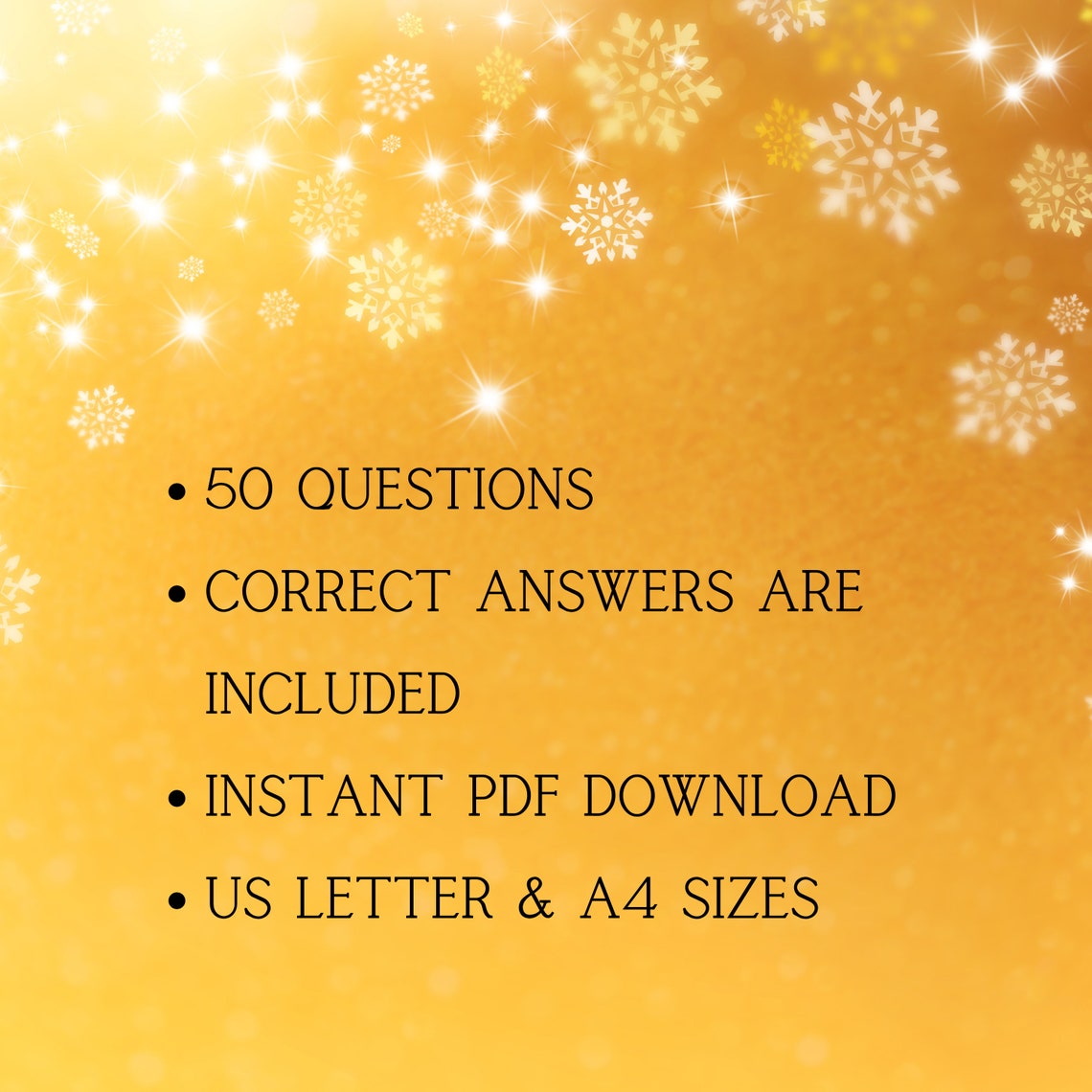 Christmas Trivia Questions With Correct Answers, Xmas Trivia Party Game ...