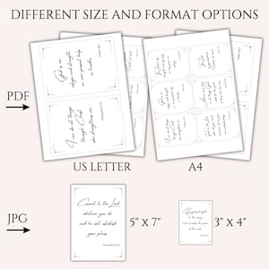 30 Printable Bible Affirmation Cards, Words of Christian Affirmations ...