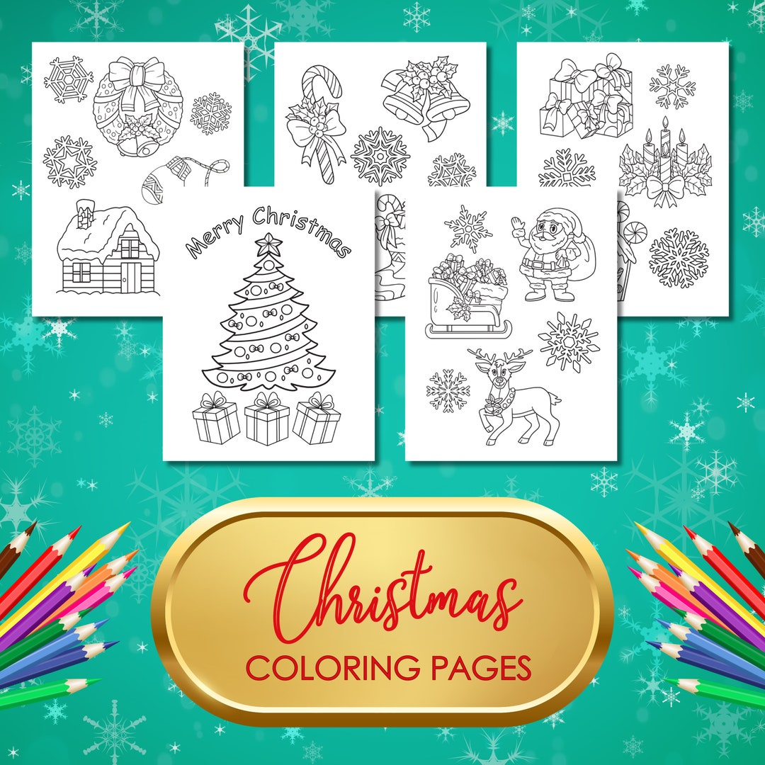 Printable Christmas Coloring Pages Christmas Coloring Book Merry ...