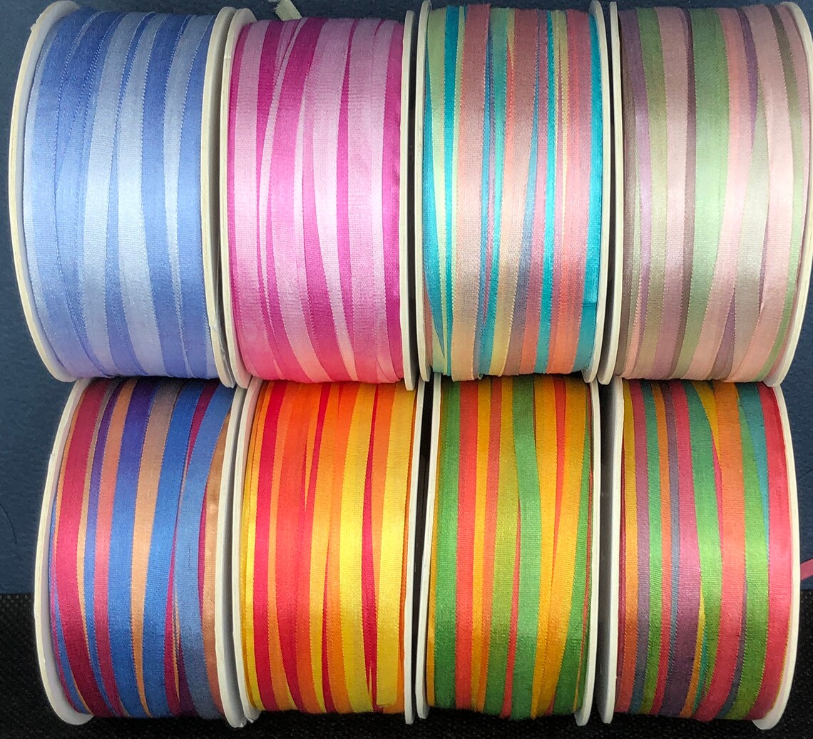 Variegated Silk Ribbon, 4mm, Embroidery Ribbon, Price per Yard - Etsy