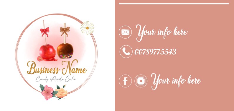 Caramel Apples Logo, Cake Bakery Logo Design, Caramel Apples ...