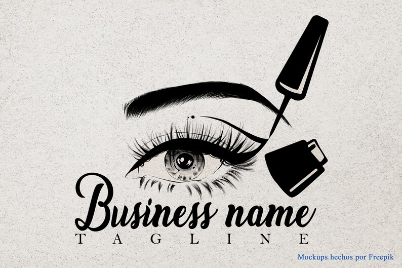 Eyeliner Logo, Eyes Logo, Eyeliner and Eyelashes Logo, Eyelash Logo ...