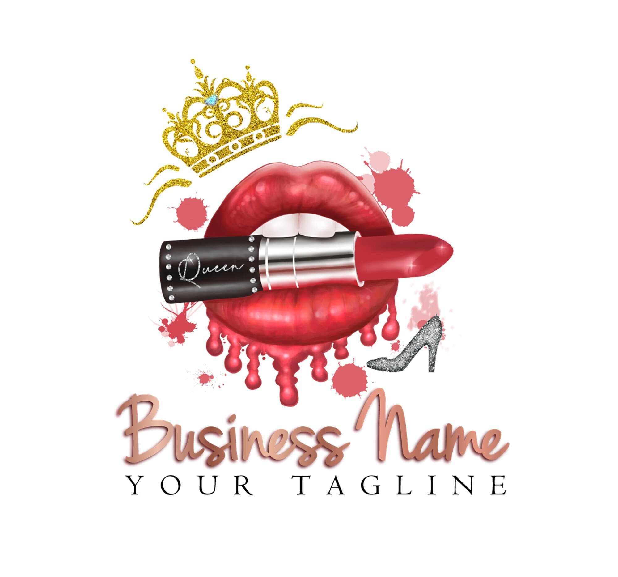 Lipstick Logo Design