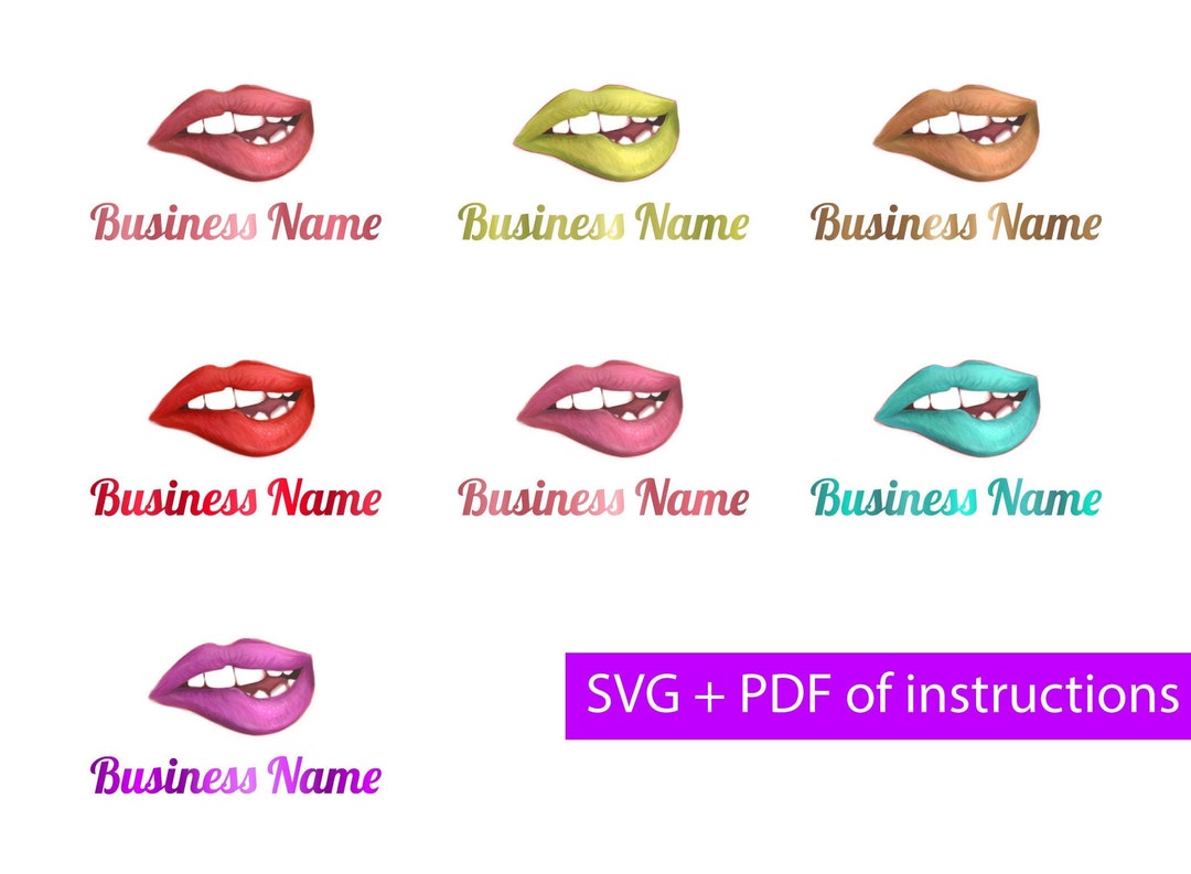 SVG, PACKAGE, Lips Biting, Lips Logo, Lips Biting Logo, Colorful Lip ...