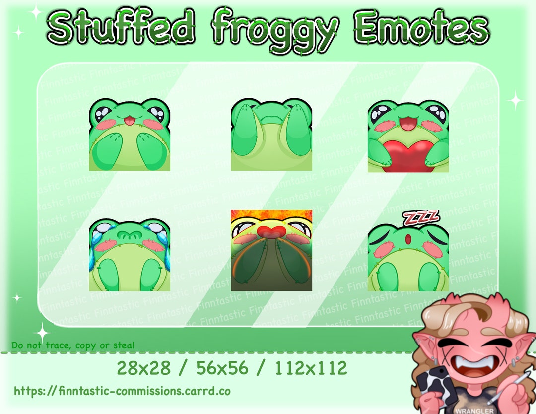 Stuffed Froggy Emotes for Discord, Twitch and Youtube - Etsy