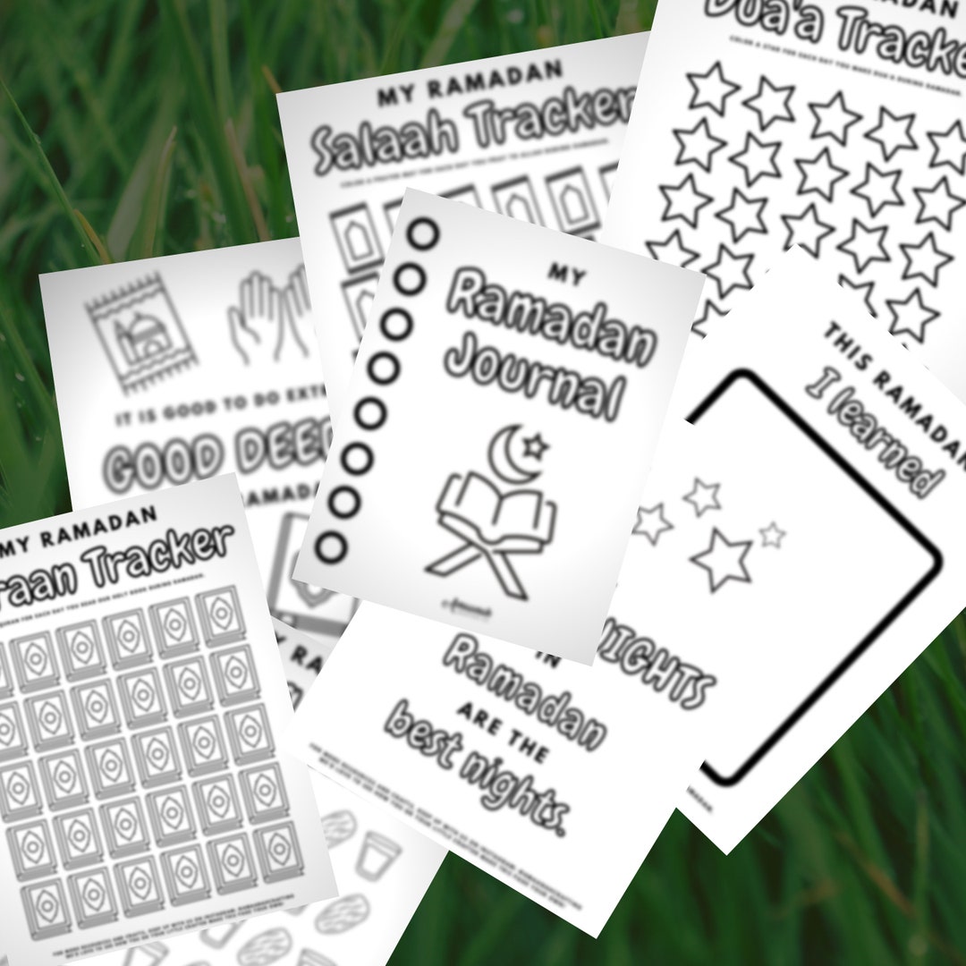 Ramadan Printables - Coloring Pages, Journal, Tracker - Etsy