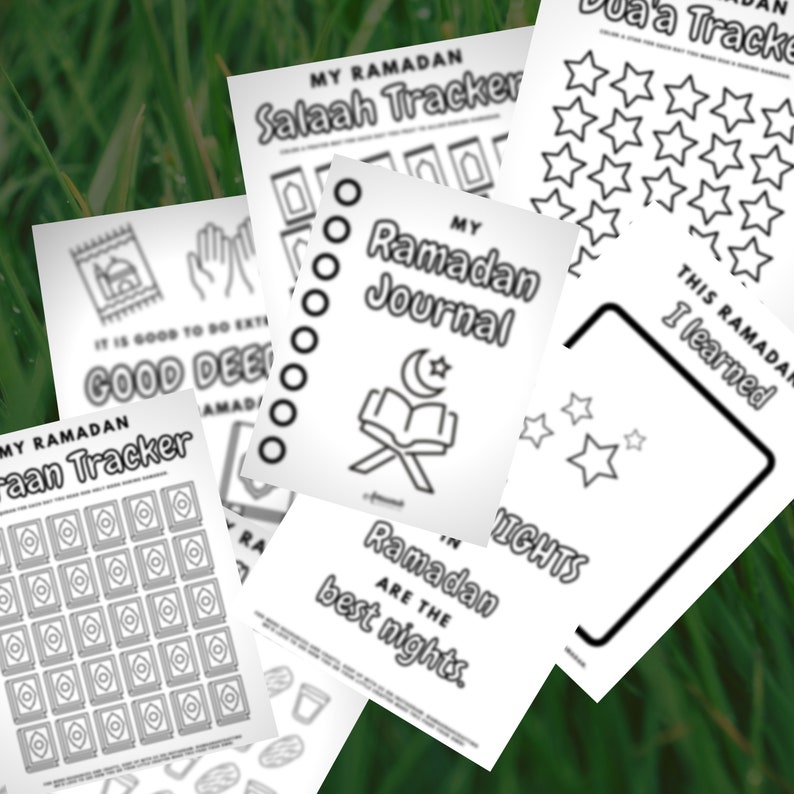 Ramadan Printables - Coloring Pages, Journal, Tracker - Etsy