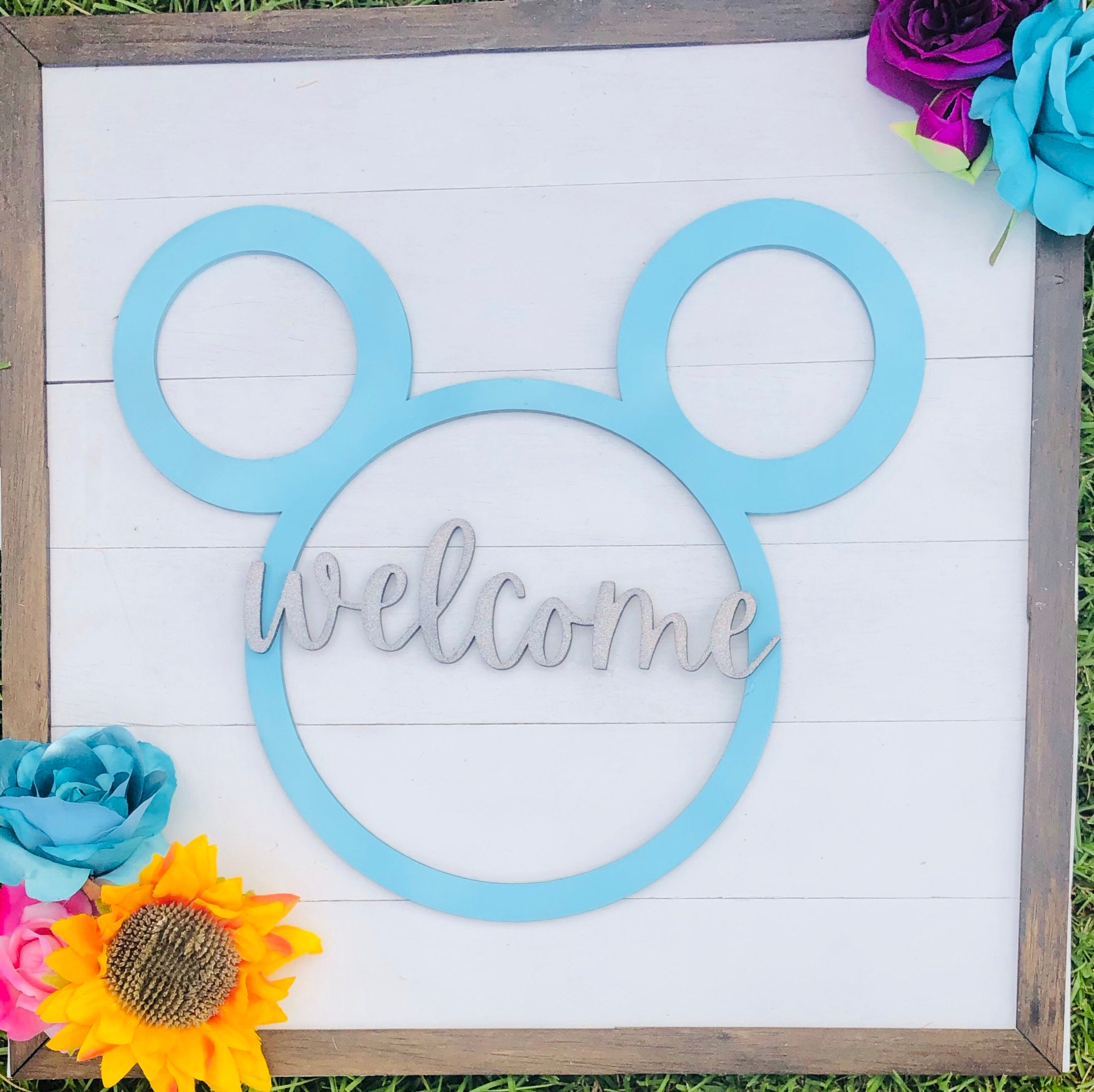 Mouse Head Welcome Sign Disney Welcome Sign Welcome Sign - Etsy