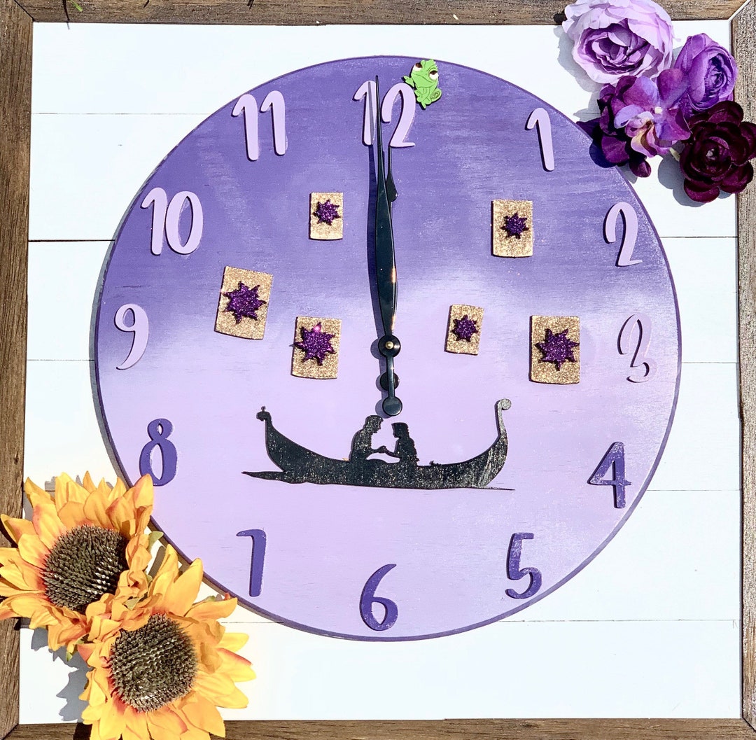 Rapunzel Inspired Clock || Lost Princess Clock || Best Day Ever Clock ...