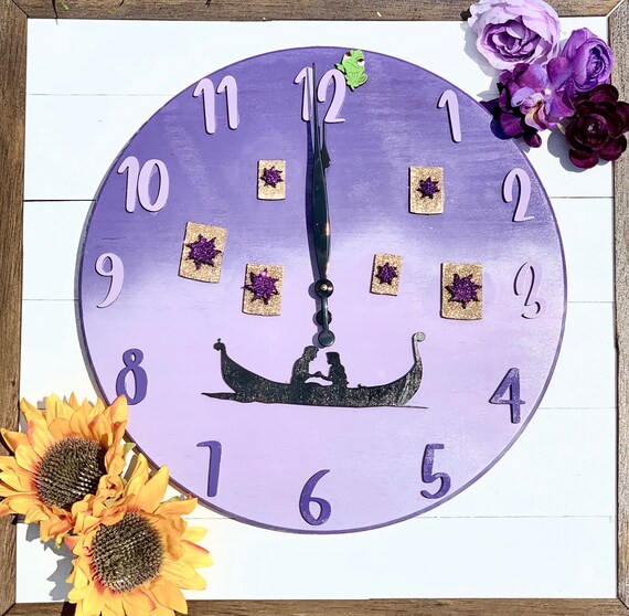 Rapunzel Inspired Clock Lost Princess Clock Best Day | Etsy