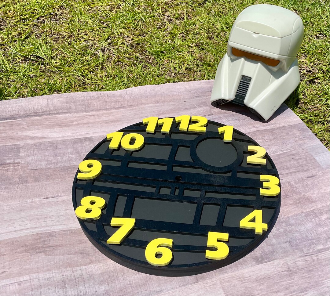 Death Star Clock Star Wars Nursery Decor - Etsy