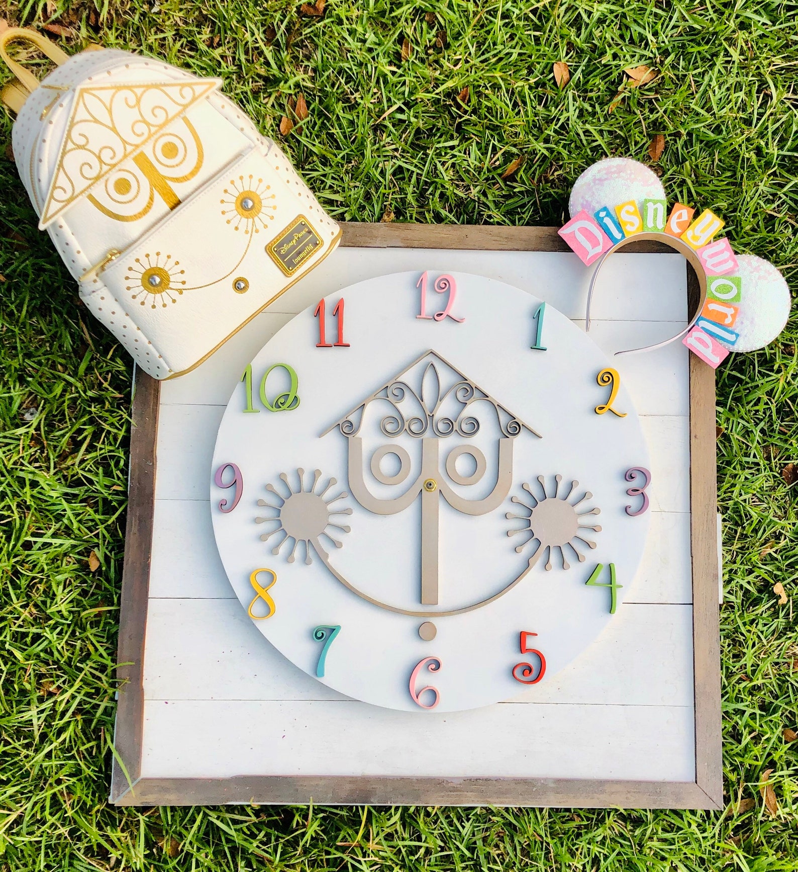 Colorful Its A Small World Clock Small World Ride Clock - Etsy