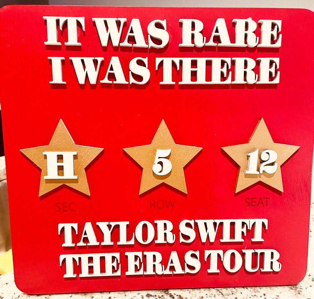 It Was Rare Commemorative Eras Tour Sign - Etsy