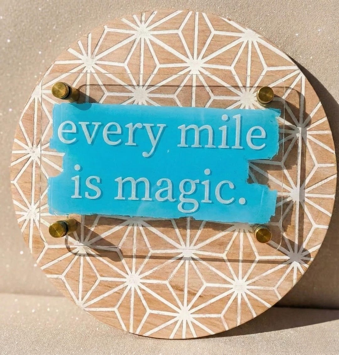 Every Mile is Magic Sign – Running Medal Display Decor, Runner Gift ...
