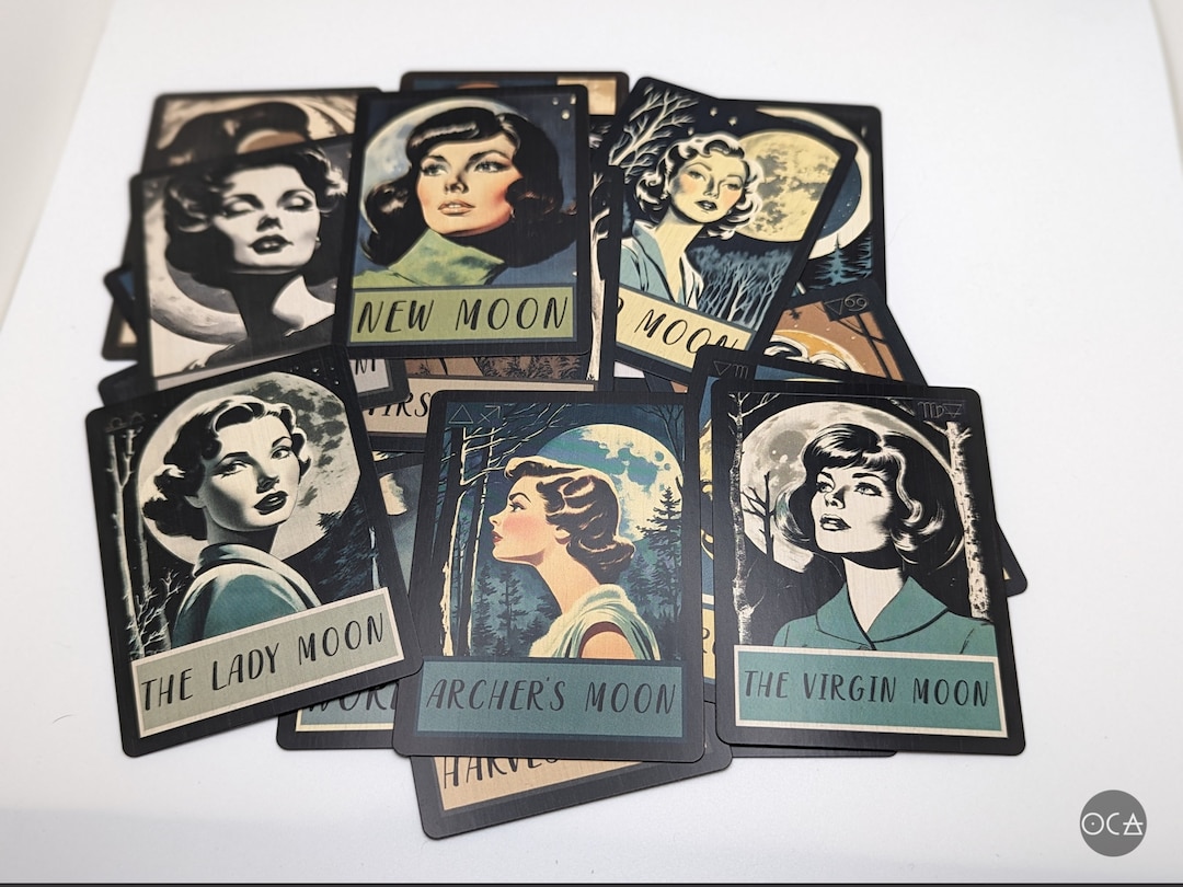 Lady Moon Oracle Chart Cards Gift Set (pre-order) Original Retro ...