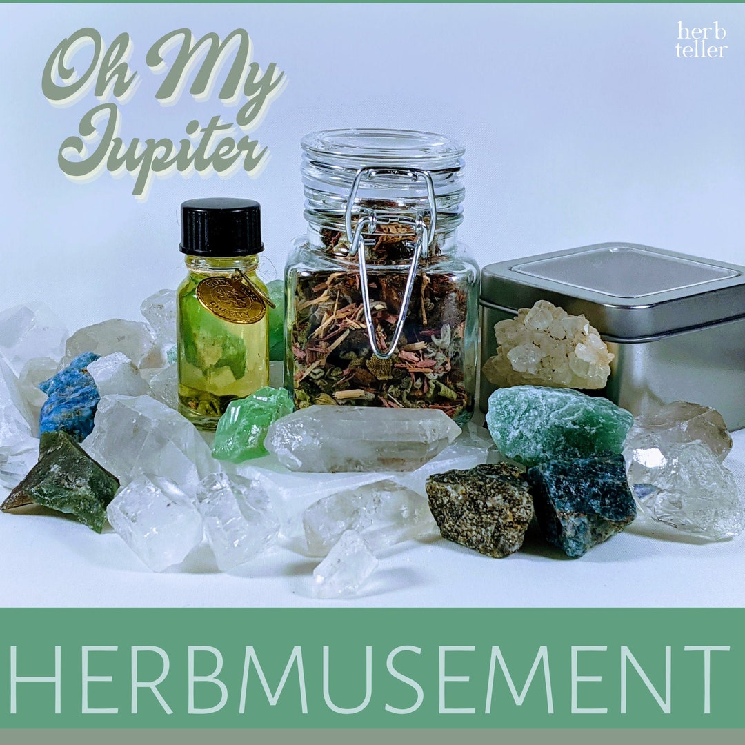 Oh My Jupiter Herbmusement (tea/oil/incense) Ritual Set - Etsy