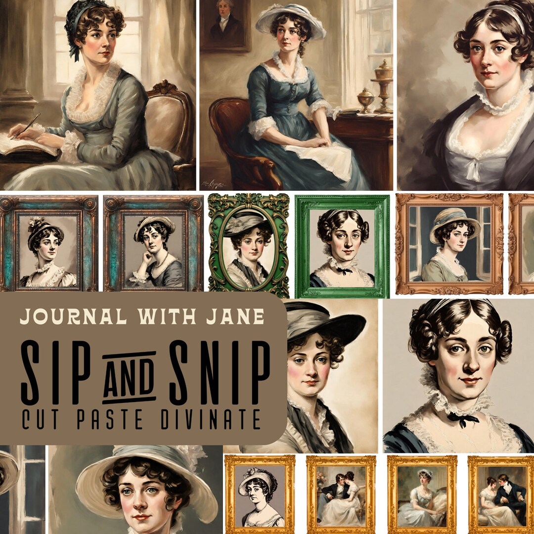 Jane Austen Prompt Collage Kit for Writers and Art Journal - Etsy