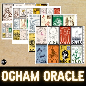 Celtic Ogham Oracle Cards Printable Junk Journal Art Journal Herbteller ...