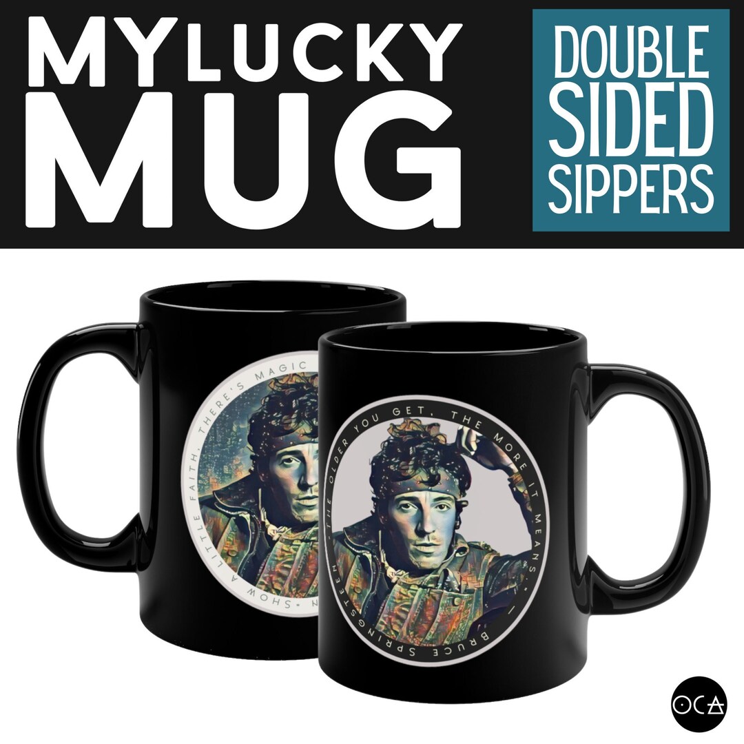 The Boss Mug an Ode to Bruce Springsteen (doublesided/2 Color Options ...