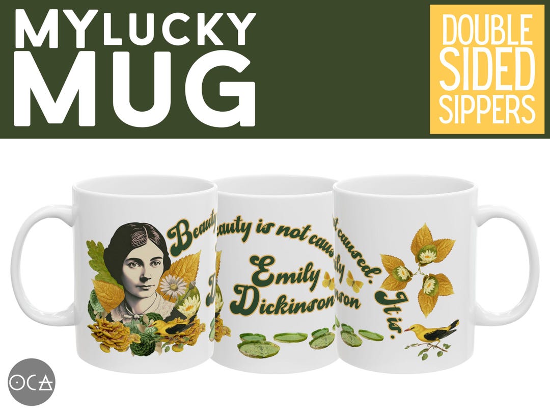 Emily Dickinson Mug (doublesided) Herbteller Lucky Mugs - Etsy