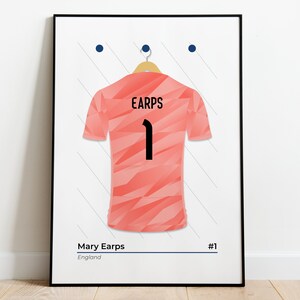 England Women's World Cup 2023 Squad Print - Lionesses Shirt Poster Art ...