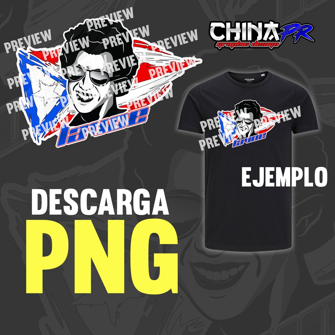 Hector the Singer Lavoe PR Legend Png Download - Etsy