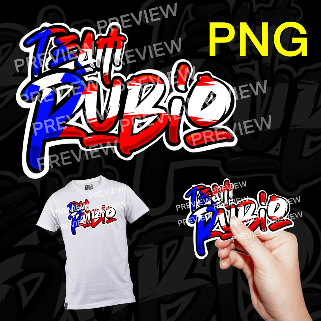 Team Rubio PR Flag Png Fast Download Png - Etsy