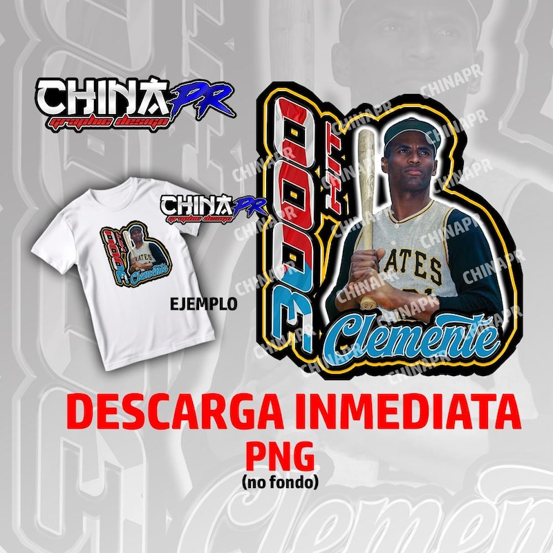 Roberto Clemente Png - Etsy