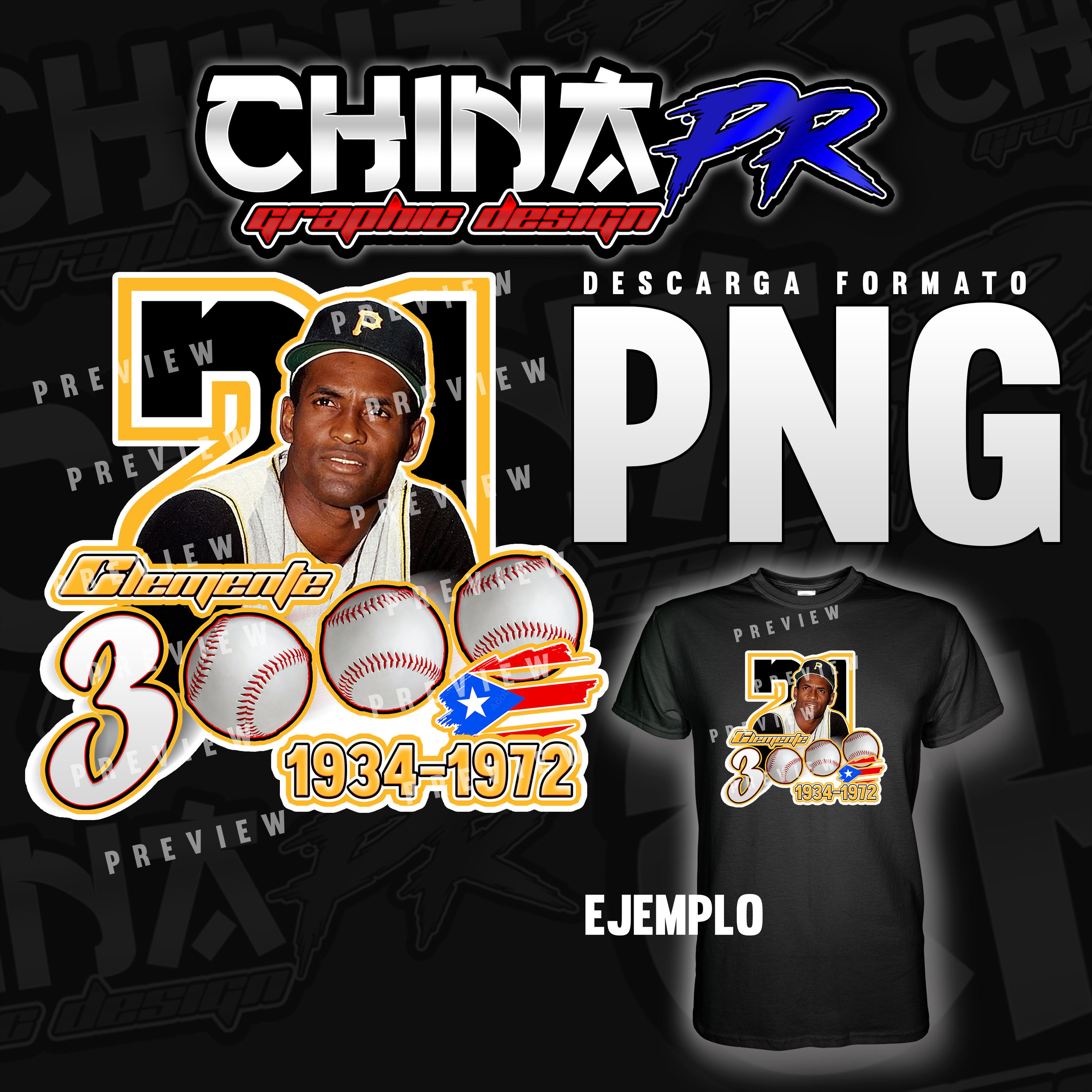 Clemente 3000 Png Image to Download - Etsy