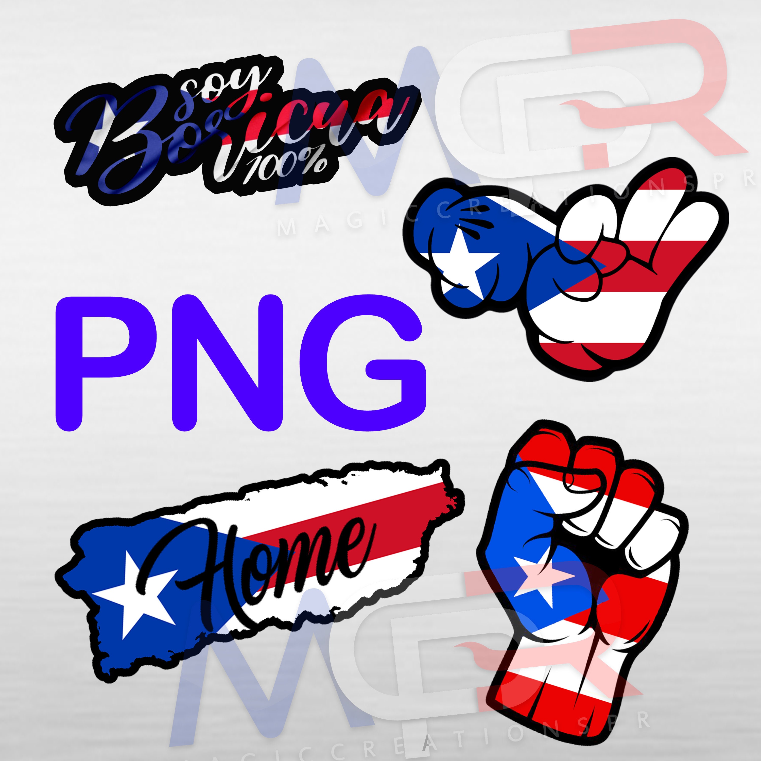 Boricua, Puerto Rico Png Flag, Fist, Map, Fingers With Puerto Rican ...
