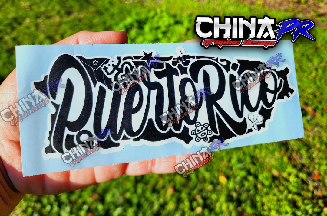 Puerto Rico Map Boricua Tradition Sticker - Etsy