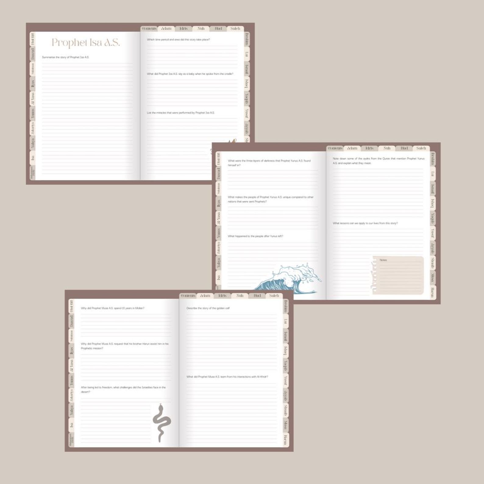 25 Prophets of Islam Digital Workbook for Adults | Islamic Study PDF ...