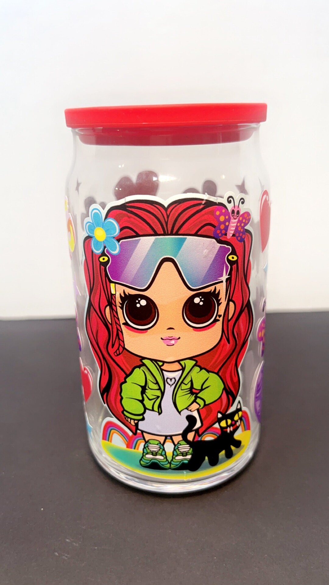 Karol G : Karolcita Green Puffer B-STOCK red Lid 16oz Cup - Etsy