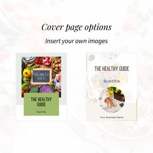 Nutrition Ebook Template Canva Green for Coach Leadmagnet, Recipe, Meal ...