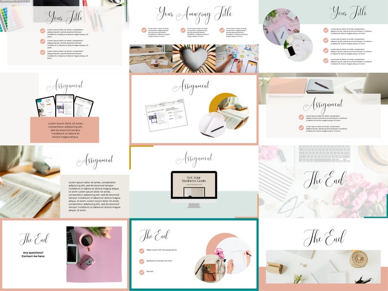 Online Course Slide Deck Templates for Canva Course - Etsy