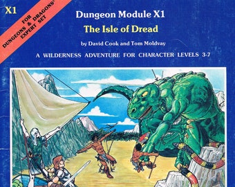 X1 the Isle of Dread TSR9043, Dungeons & Dragons Wilderness Adventure ...