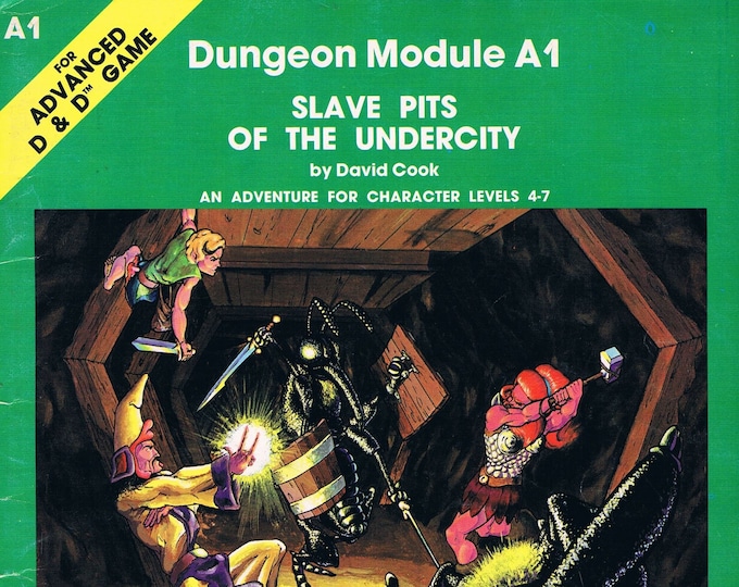 A1 Slave Pits of the Undercity TSR9039 Advanced Dungeons & Dragons 1st ...