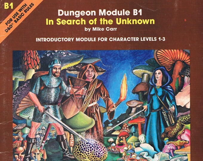 B1 in Search of the Unknown, Dungeons & Dragons Basic Set Adventure ...