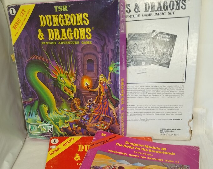 Dungeons and Dragons Basic Boxed Set From 1981 - Etsy