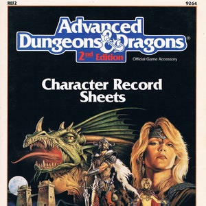 REF2 Advanced Dungeons and Dragons 2nd Edition Player - Etsy