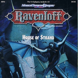 Ravenloft RM4 House of Strahd TSR9418 Vintage Ravenloft Official Game ...