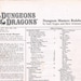 Dungeons & Dragons Basic Dungeon Masters Rulebook Edited by Frank ...