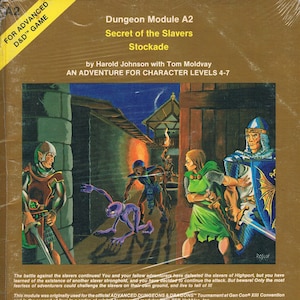 A2 Secret of the Slavers Stockade, Advanced Dungeons & Dragons 1st ...