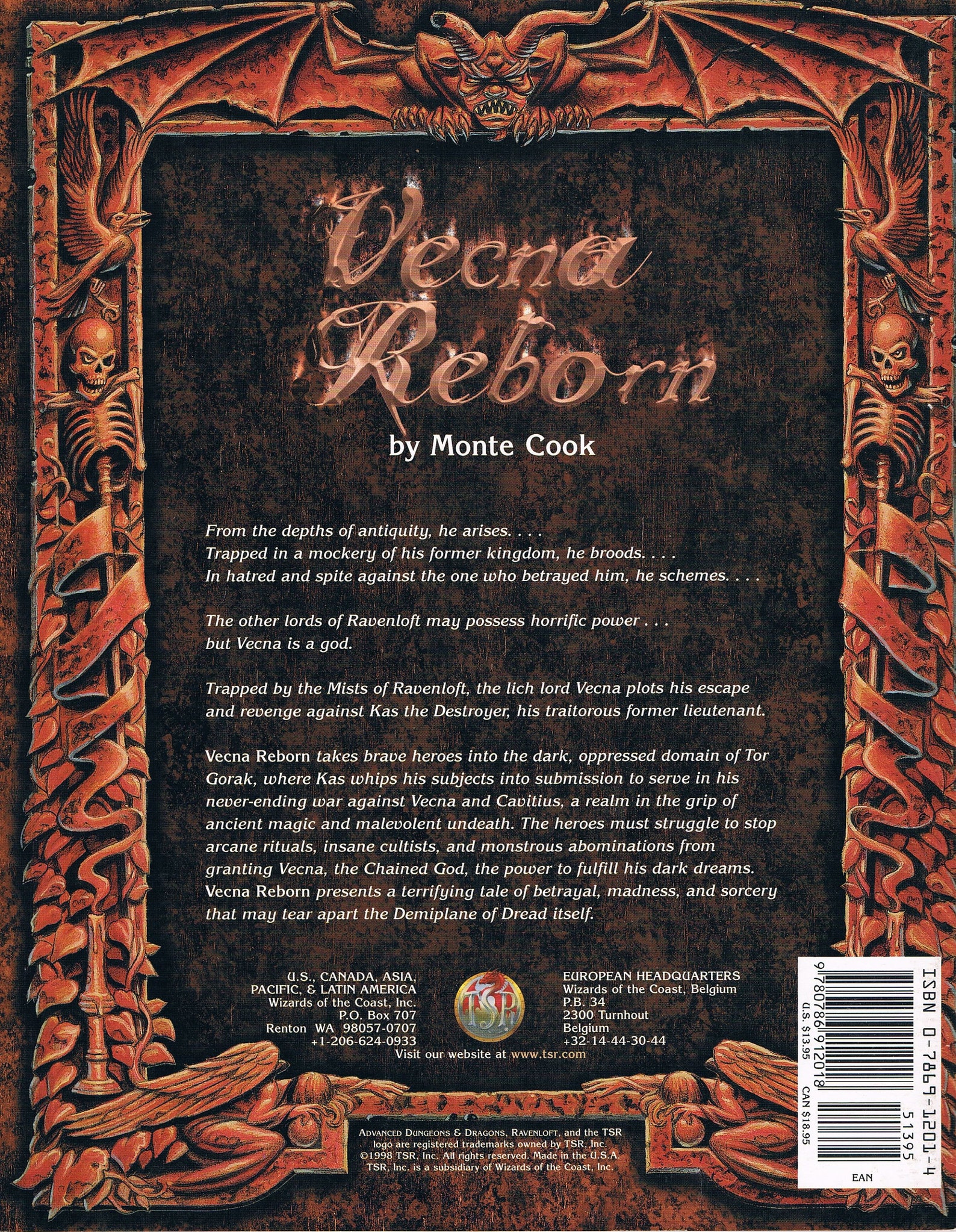 Vecna Reborn Vintage Ravenloft Adventure Module for Advanced - Etsy