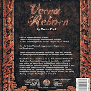 Vecna Reborn, Vintage Ravenloft Adventure Module for Advanced Dungeons ...